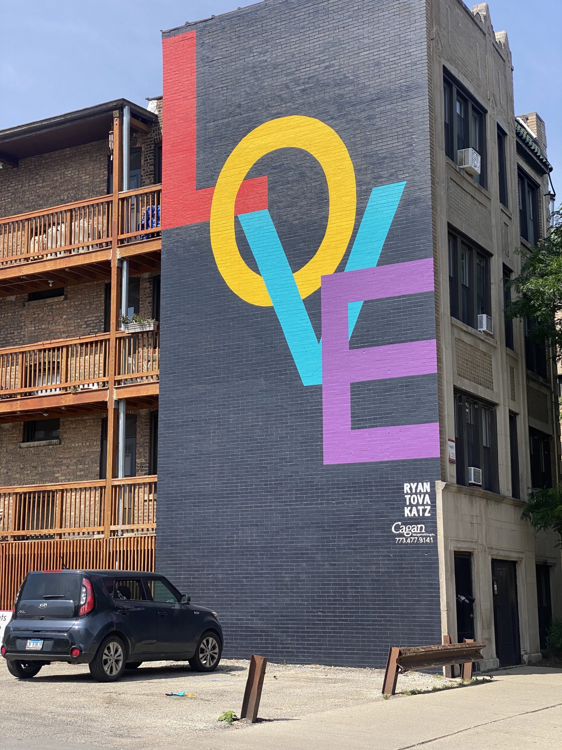 LOVE Mural _ Ryan Tova Katz _ East Lakeview – near Josh’s House – Finished - Debra Dobbs | The ...